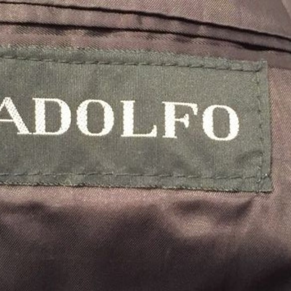 Adolfo | Suits & Blazers | Adolfo Luxury Black Grosgrainnotchedcolar ...